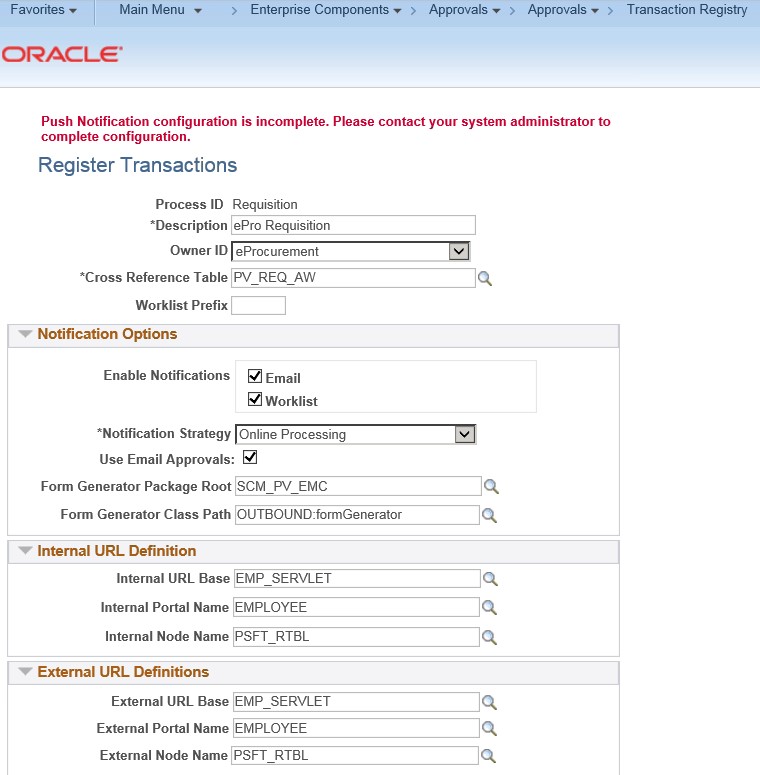 PeopleSoft Workflow Implementation Using AWE for Coppin State University