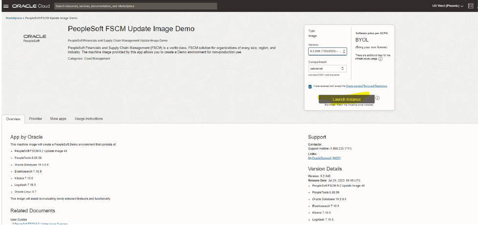 How to Spin Up a PeopleSoft Demo Instance in Oracle Cloud